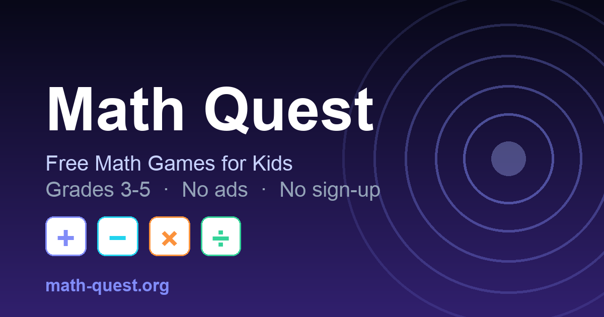 Math Quest — Fun Math Games for Kids | Free Online